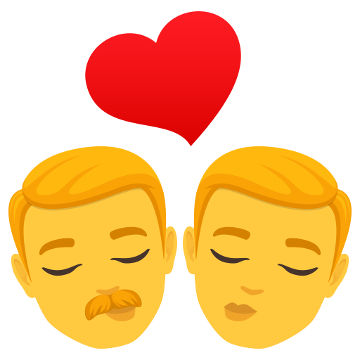👨‍ ️‍💋‍👨 Bisou : Homme Et Homme sur JoyPixels 10.0