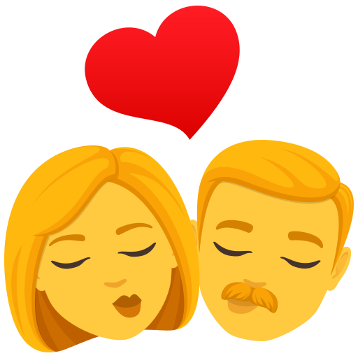 👩‍ ️‍💋‍👨 Beso: Mujer Y Hombre en JoyPixels 10.0