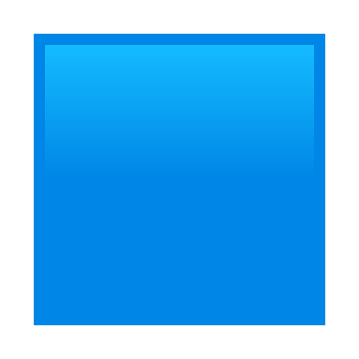 🟦 Quadrado Azul em JoyPixels 10.0
