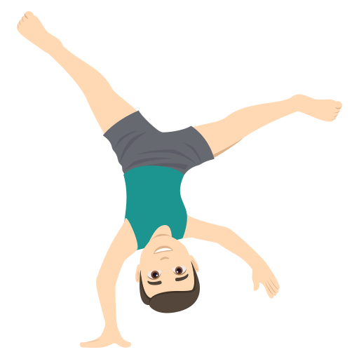 🤸🏻‍♂️ Man Cartwheeling: Light Skin Tone on JoyPixels 10.0