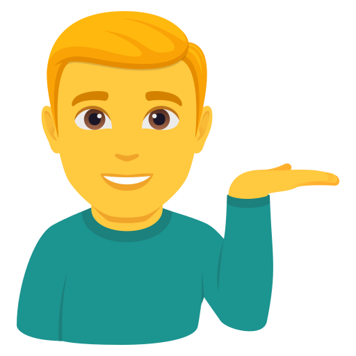 💁‍♂️ Man Tipping Hand on JoyPixels 10.0