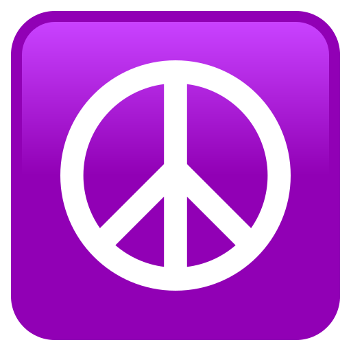 ☮️ Peace Symbol on JoyPixels 10.0