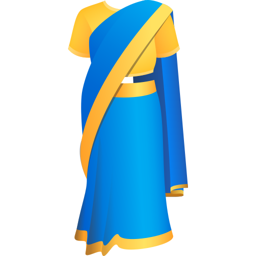 🥻 Sari en JoyPixels 10.0