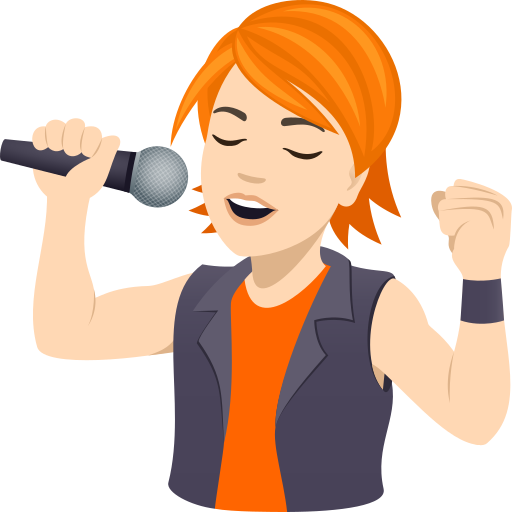🧑🏻‍🎤 Singer: Light Skin Tone on JoyPixels 10.0