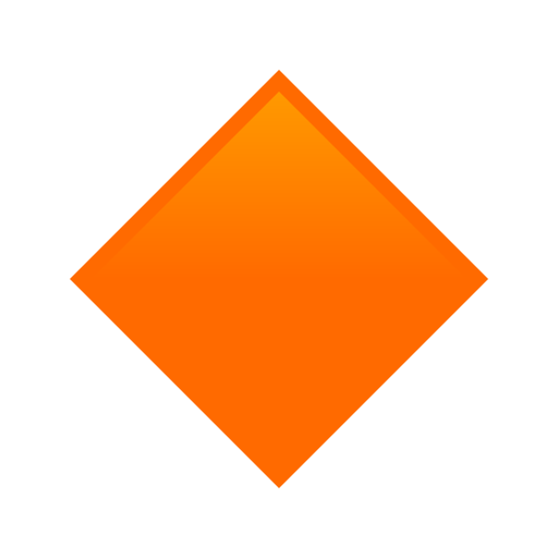 🔸 Small Orange Diamond on JoyPixels 10.0