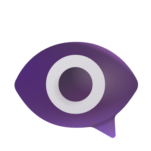 👁️‍🗨️ Eye in Speech Bubble on Microsoft 3D Fluent 15.1