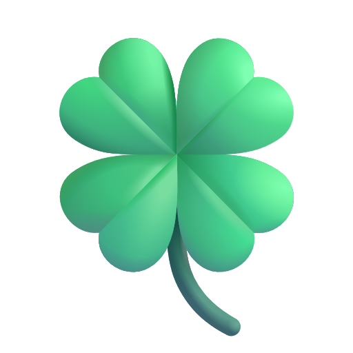 🍀 Four Leaf Clover on Microsoft 3D Fluent 15.1