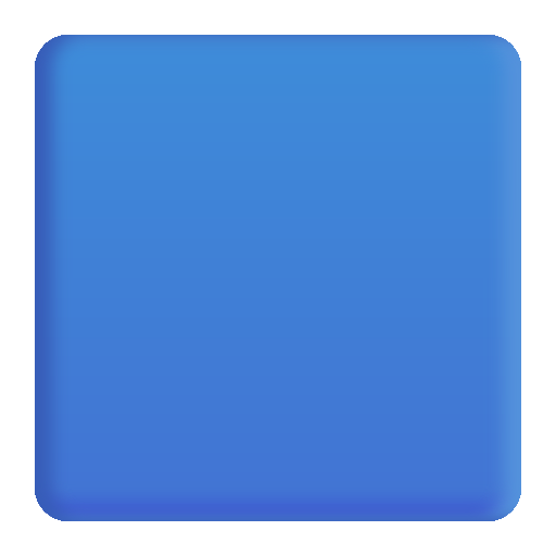 🟦 Blue Square on Microsoft 3D Fluent 15.1