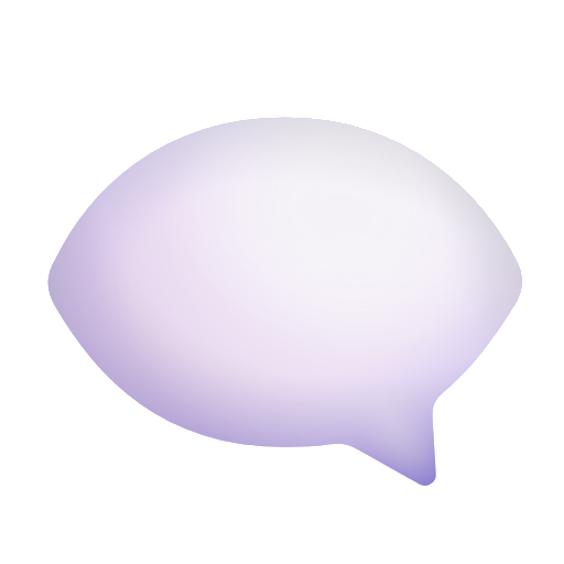 🗨️ Left Speech Bubble on Microsoft 3D Fluent 15.1