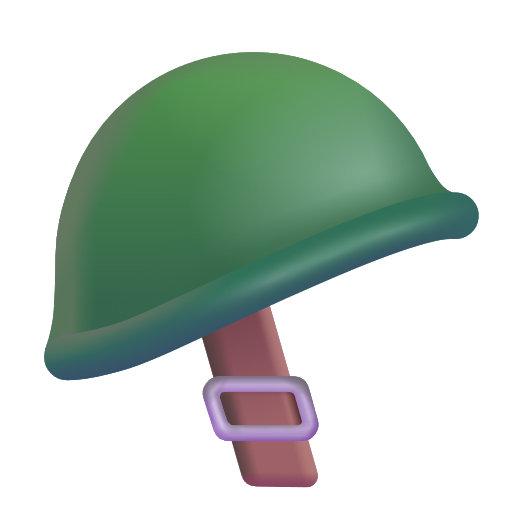 🪖 Military Helmet on Microsoft 3D Fluent 15.1