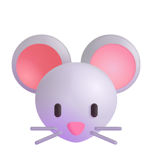 🐭 Mouse Face on Microsoft 3D Fluent 15.1