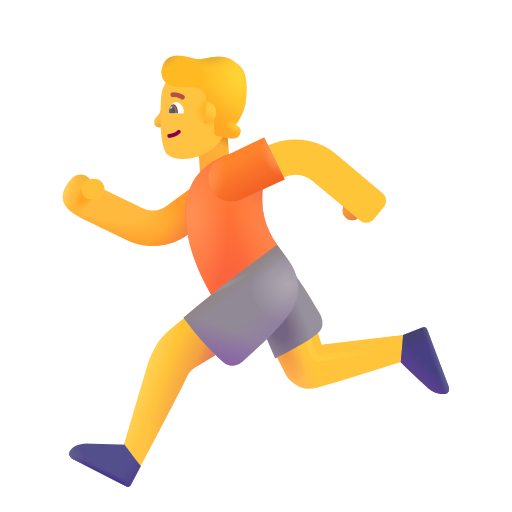 🏃 Person Running on Microsoft 3D Fluent 15.1