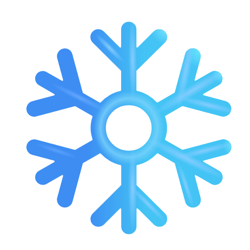 ️ Snowflake on Microsoft 3D Fluent 15.1