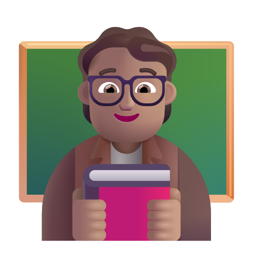 🧑🏽‍🏫 Teacher: Medium Skin Tone on Microsoft 3D Fluent 15.1