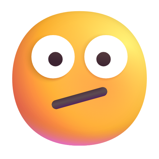 🫤 Face with Diagonal Mouth on Microsoft 3D Fluent 16.0