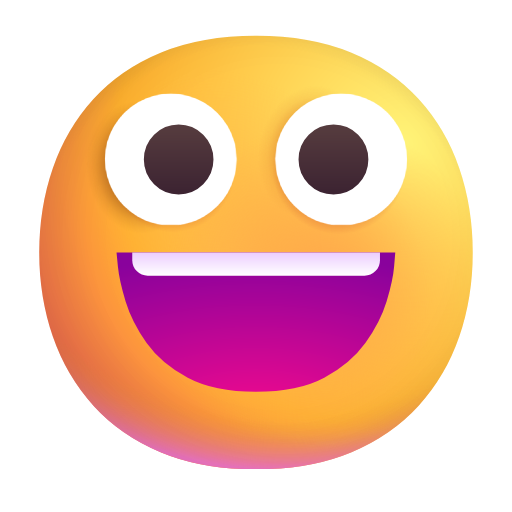 😀 Grinning Face on Microsoft 3D Fluent 16.0