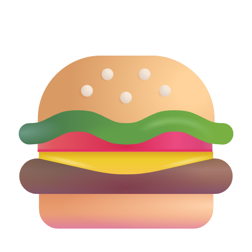 Microsoft 3D Fluent 16.0-இல் 🍔 பர்கர்