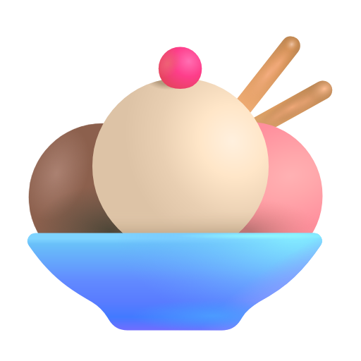 🍨 Ice Cream on Microsoft 3D Fluent 16.0