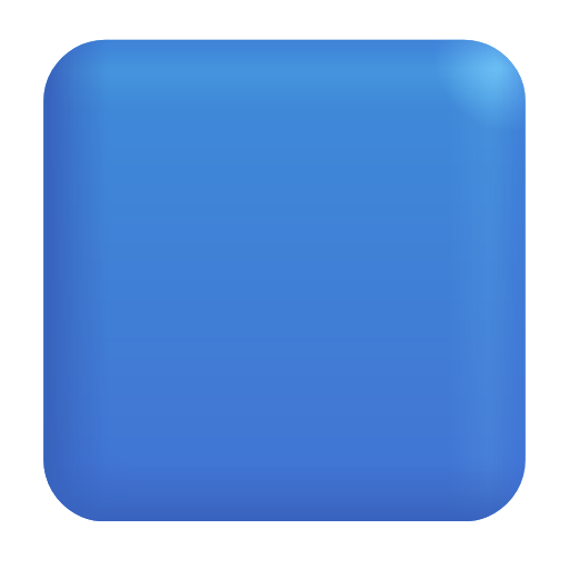 🟦 Quadrado Azul em Microsoft 3D Fluent 16.0