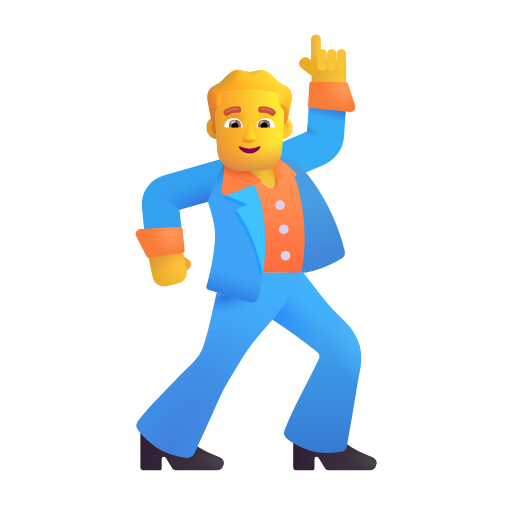 🕺 Man Dancing on Microsoft 3D Fluent 16.0