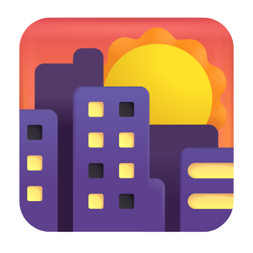 🌇 Sunset on Microsoft 3D Fluent 16.0