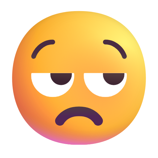 😒 Unamused Face on Microsoft 3D Fluent 16.0