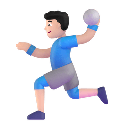 🤾🏻‍♂️ Man Playing Handball: Light Skin Tone on Microsoft Teams (3D ...