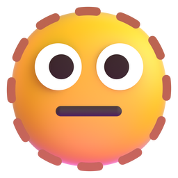 🫥 Dotted Line Face on Microsoft Teams (3D Animated) 15.1