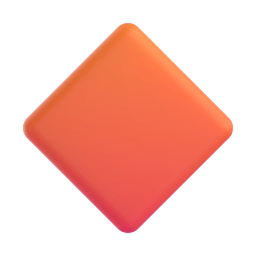 🔶 Grand Losange Orange sur Microsoft Teams (3D Animated) 15.1