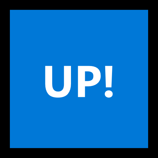 Microsoft Windows 10 April 2018 Updateの🆙 UPマーク