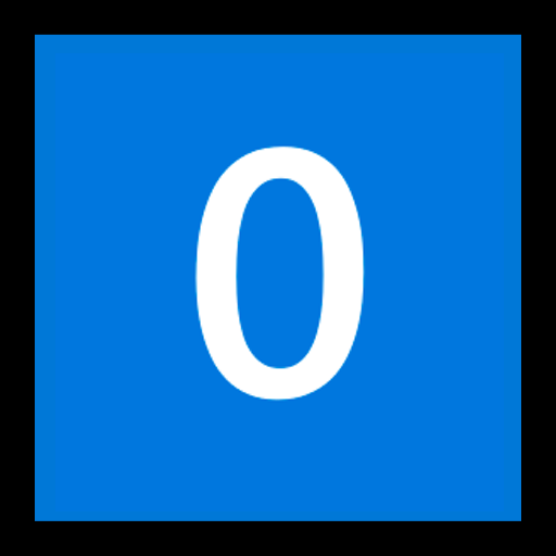 0️⃣ Keycap Digit Zero on Microsoft Windows 10 October 2018 Update