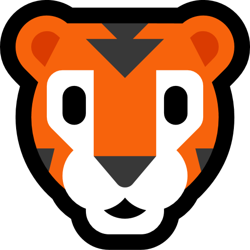 🐯 Tiger Face on Microsoft Windows 11