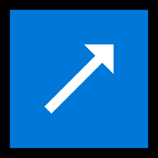 ↗️ Up-Right Arrow on Microsoft Windows 11