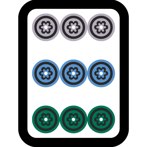 Mahjong Tile Nine of Circles on Microsoft Windows 11 22H2