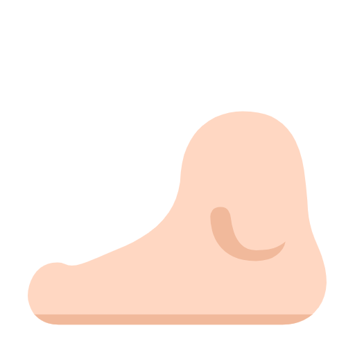 🦶🏻 Foot: Light Skin Tone on Microsoft Windows 11 23H2 June 2024 Update