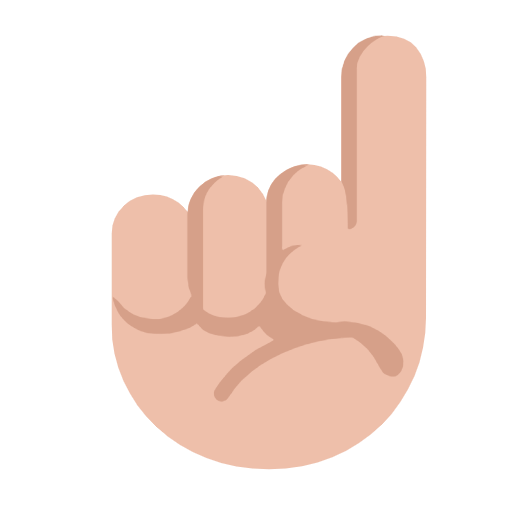 ☝🏼 Index Pointing Up: Medium-Light Skin Tone on Microsoft Windows 11 ...