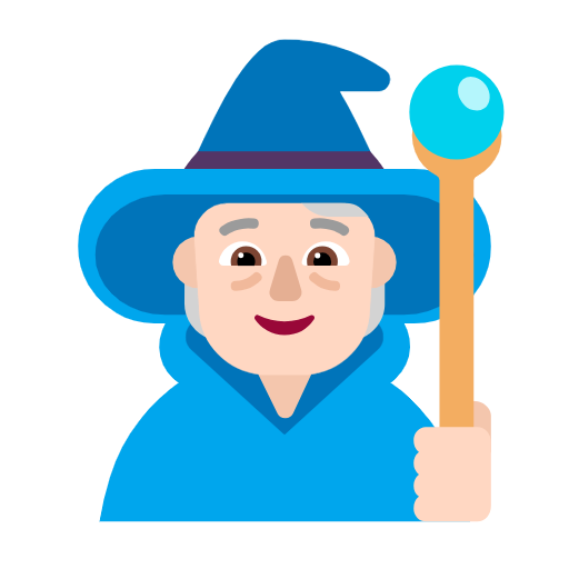 🧙🏻 Mage: Light Skin Tone on Microsoft Windows 11 23H2 June 2024 Update