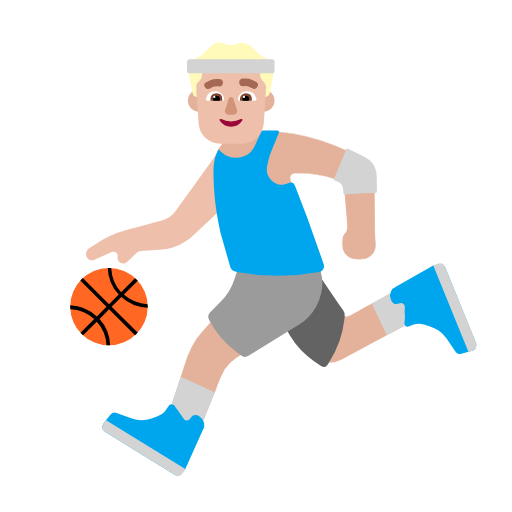 ⛹🏼‍♂️ Man Bouncing Ball: Medium-Light Skin Tone on Microsoft Windows 11 23H2 June 2024 Update