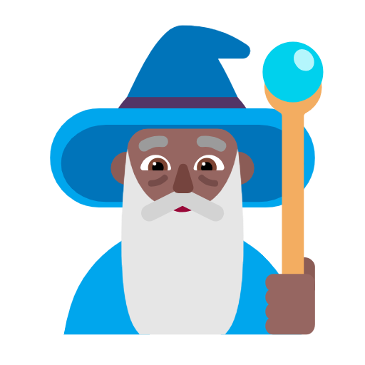 🧙🏾‍♂️ Mago: Tono De Piel Oscuro Medio en Microsoft Windows 11 23H2 June ...