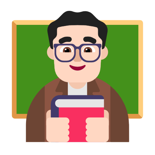 👨🏻‍🏫 Man Teacher: Light Skin Tone on Microsoft Windows 11 23H2 June ...