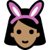 👯🏽 People With Bunny Ears: Medium Skin Tone on Microsoft Windows 10