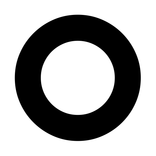 ⭕ Hollow Red Circle on Noto Emoji Font 14.0