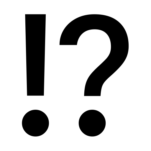 ⁉️ Exclamation Question Mark on Noto Emoji Font 15.0