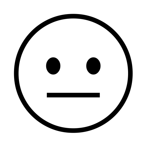 😐 Neutral Face on Noto Emoji Font 15.0
