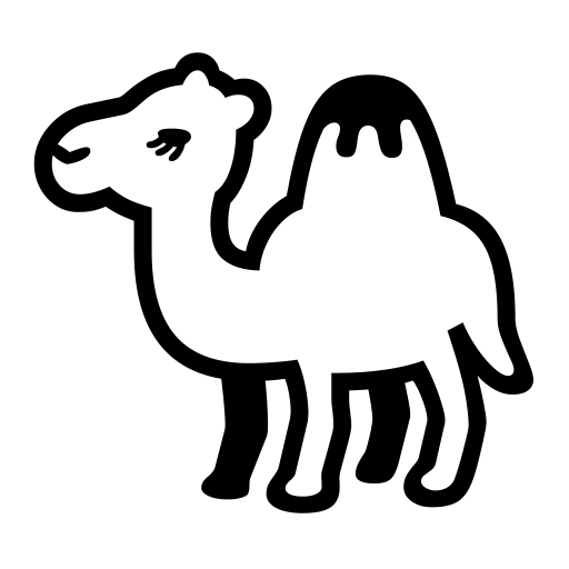 🐪 Camel on Noto Emoji Font 16.0