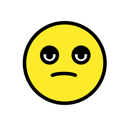 Tired Smiley Face Emoji