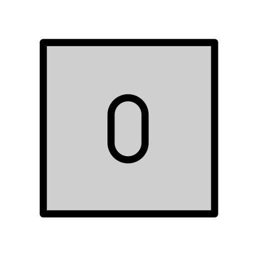 0️⃣ Keycap Digit Zero on OpenMoji 13.0