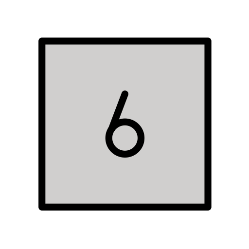 6️⃣ Keycap Digit Six on OpenMoji 14.0