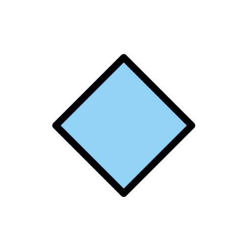 🔹 Small Blue Diamond on OpenMoji 14.0