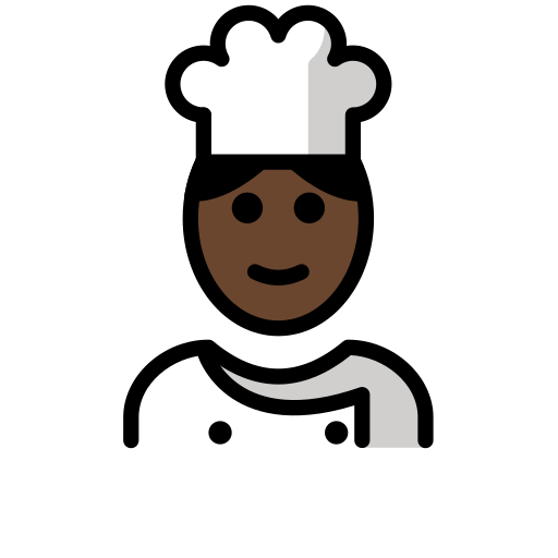 🧑🏿‍🍳 Cook: Dark Skin Tone on OpenMoji 15.1